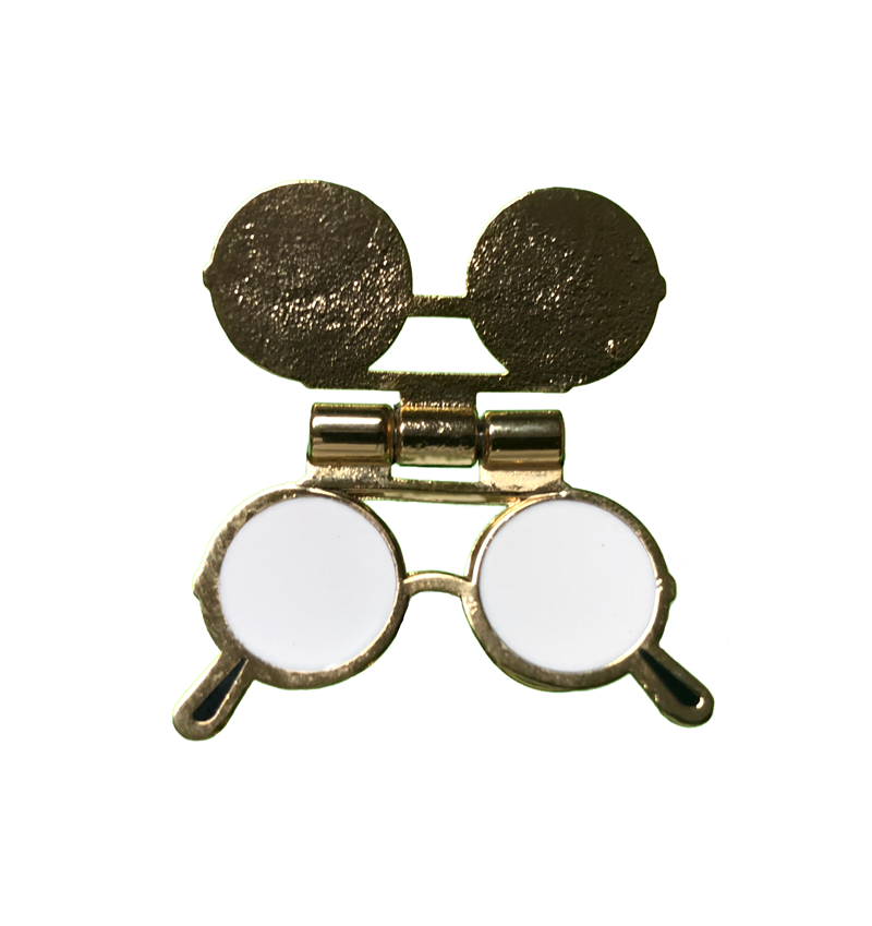 Flip-Up Glasses Pin – Thenamel